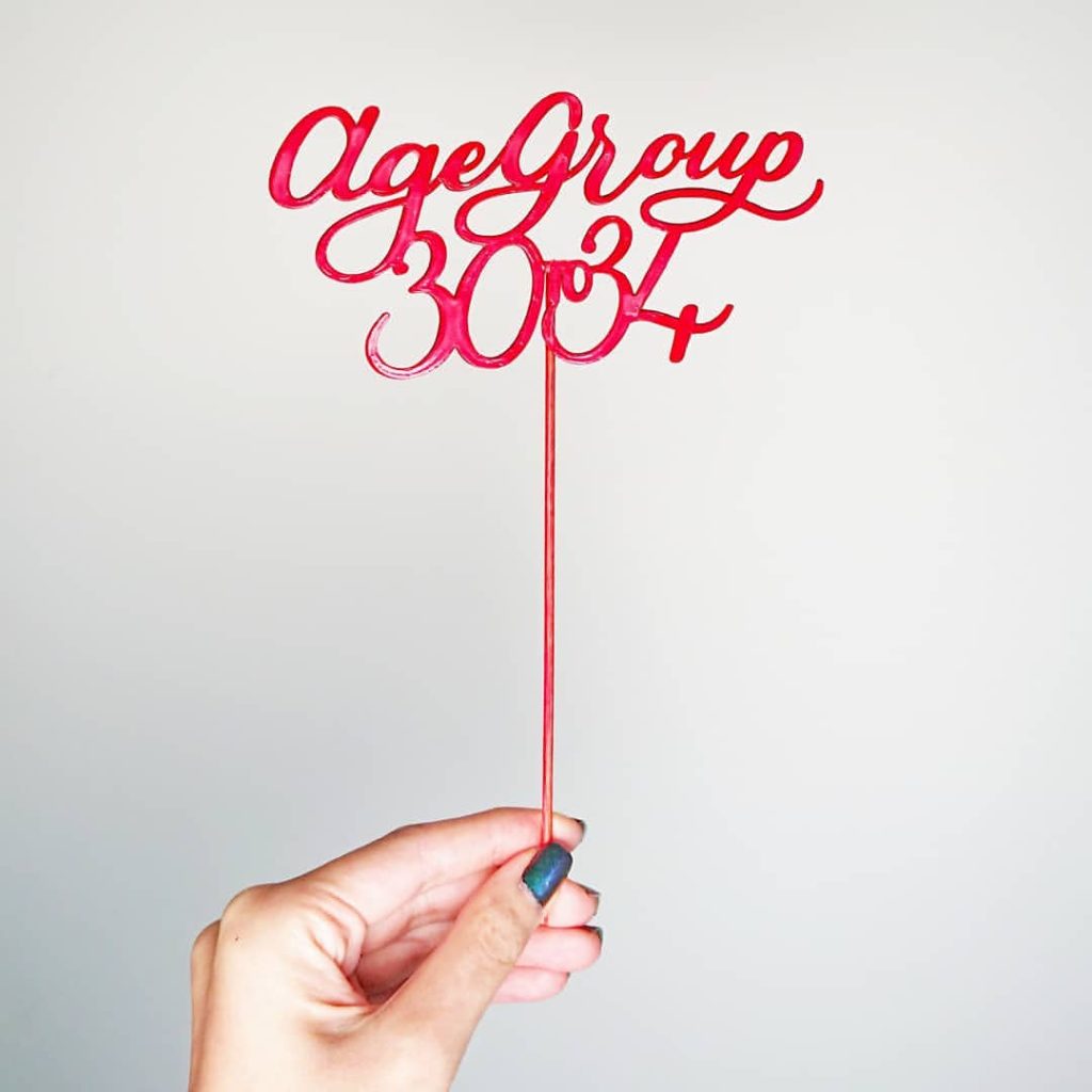 signage-calligraphy-cake-topper | Ruby Yee